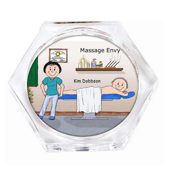 Printed Perfection Personalized Massage Therapist Female Male Client